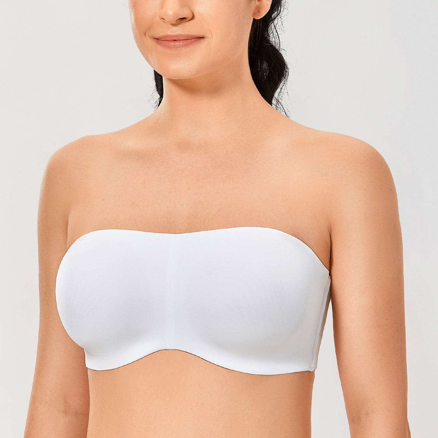 Womens Strapless Bra Minimizer Bandeau Plus Size Seamless Underwire Ebay