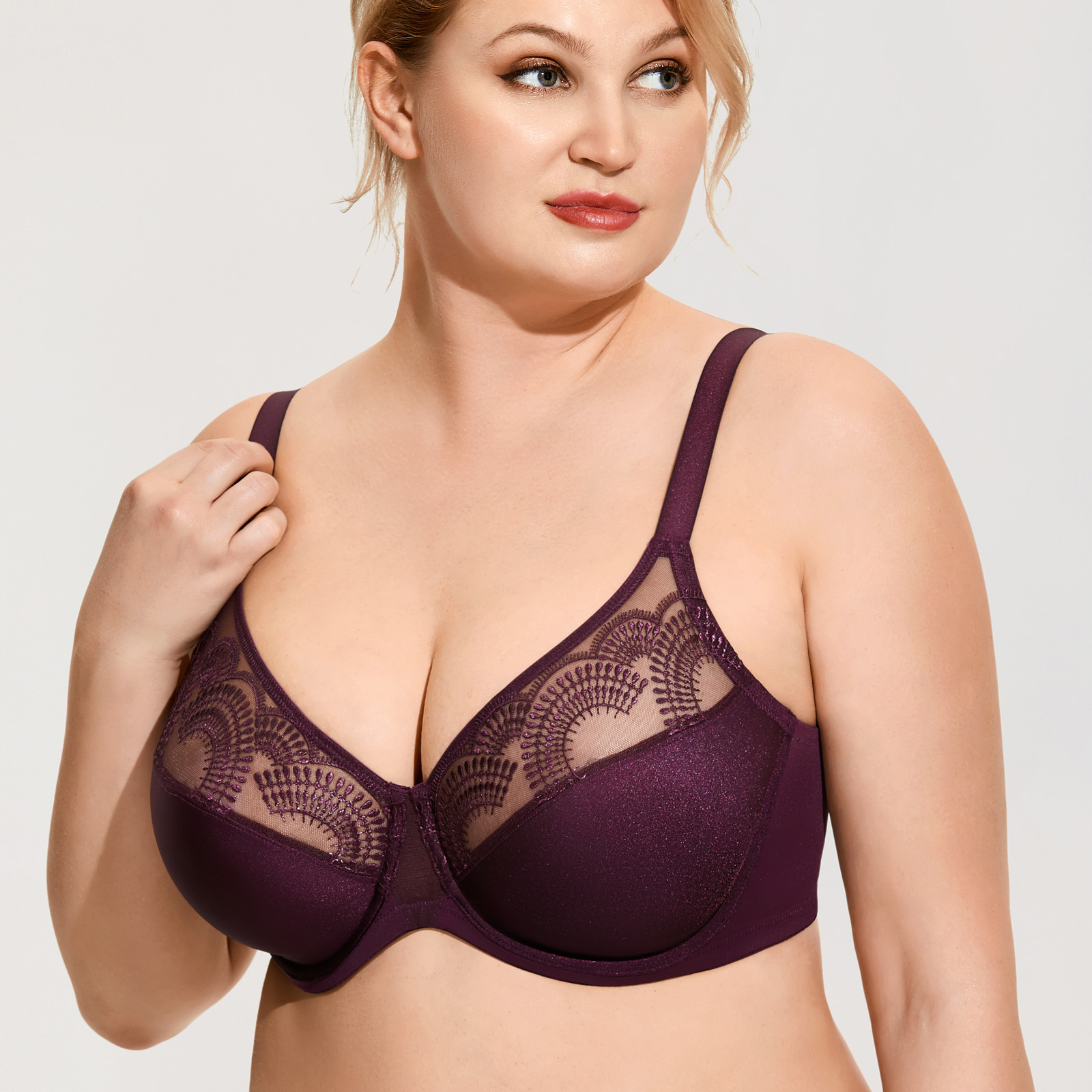 Damen Minimizer Bh Mit Spitze Große Größen Ohne Polster Bügel