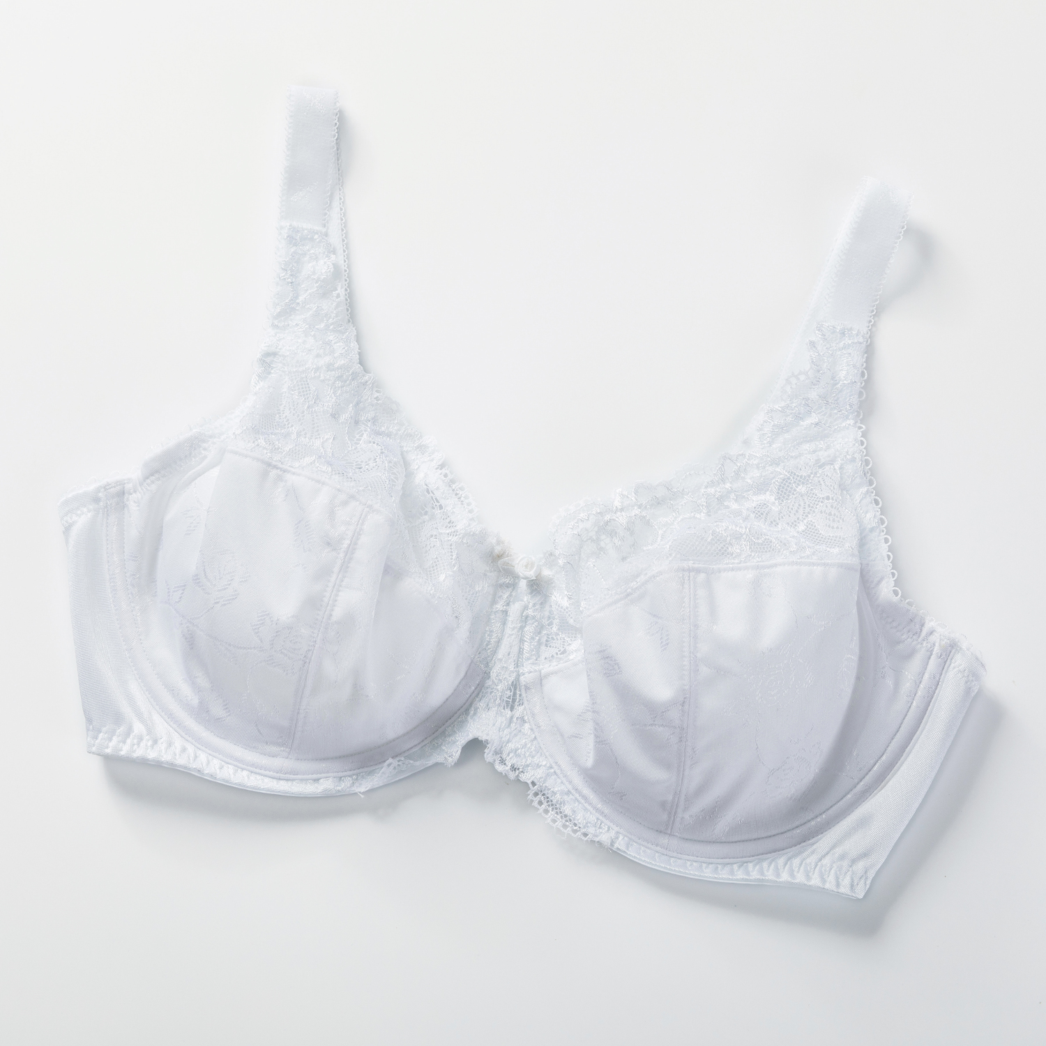 Delimira Womens Full Coverage Bra Underwire Non Padded Lace Sheer
