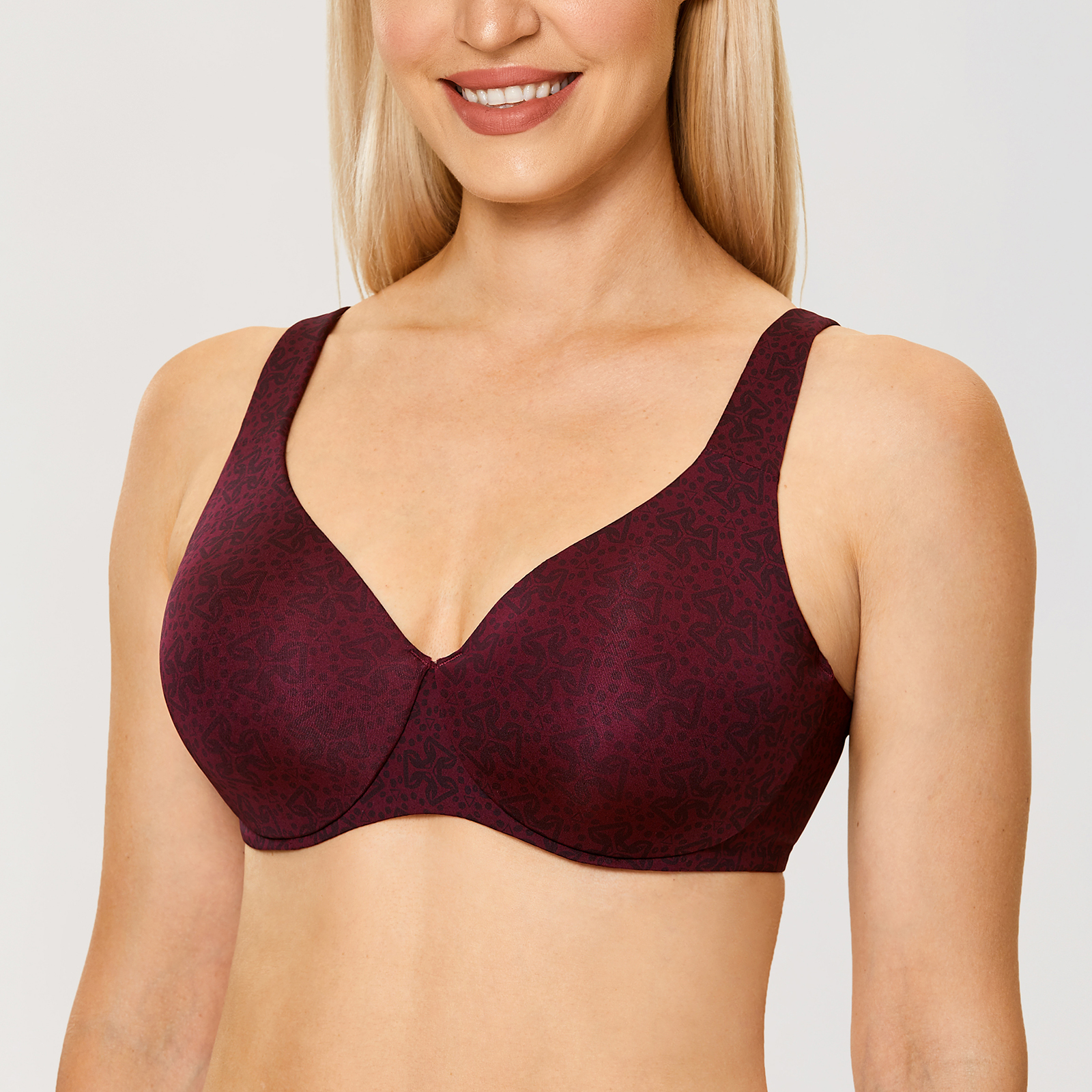 Womens Plus Size Minimizer Bras Seamless Full Coverage Underwire